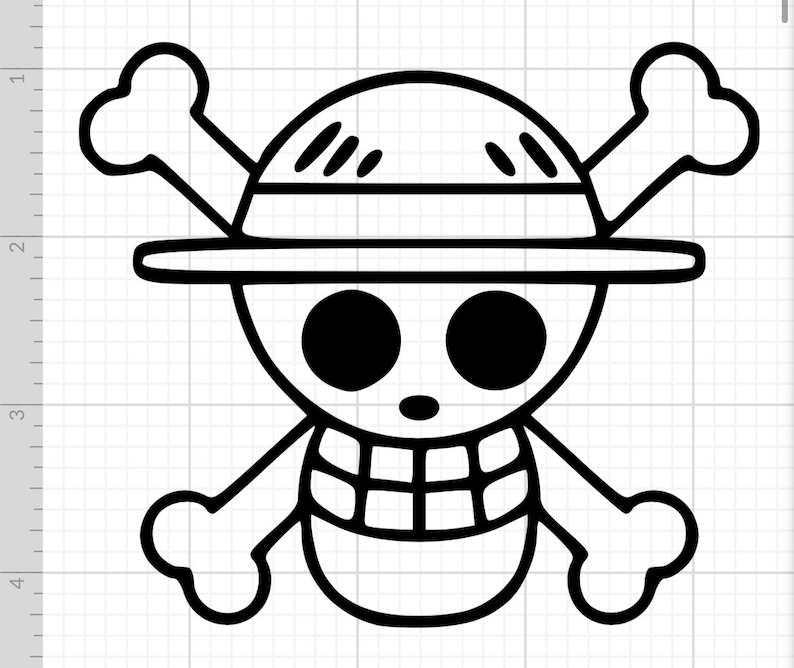 Straw Hat Pirates Jolly Roger Decal - Etsy