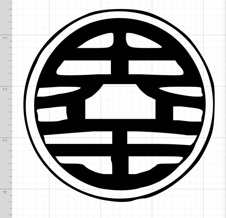 Dragon Ball King Kai's Kanji Symbol Decal - Etsy