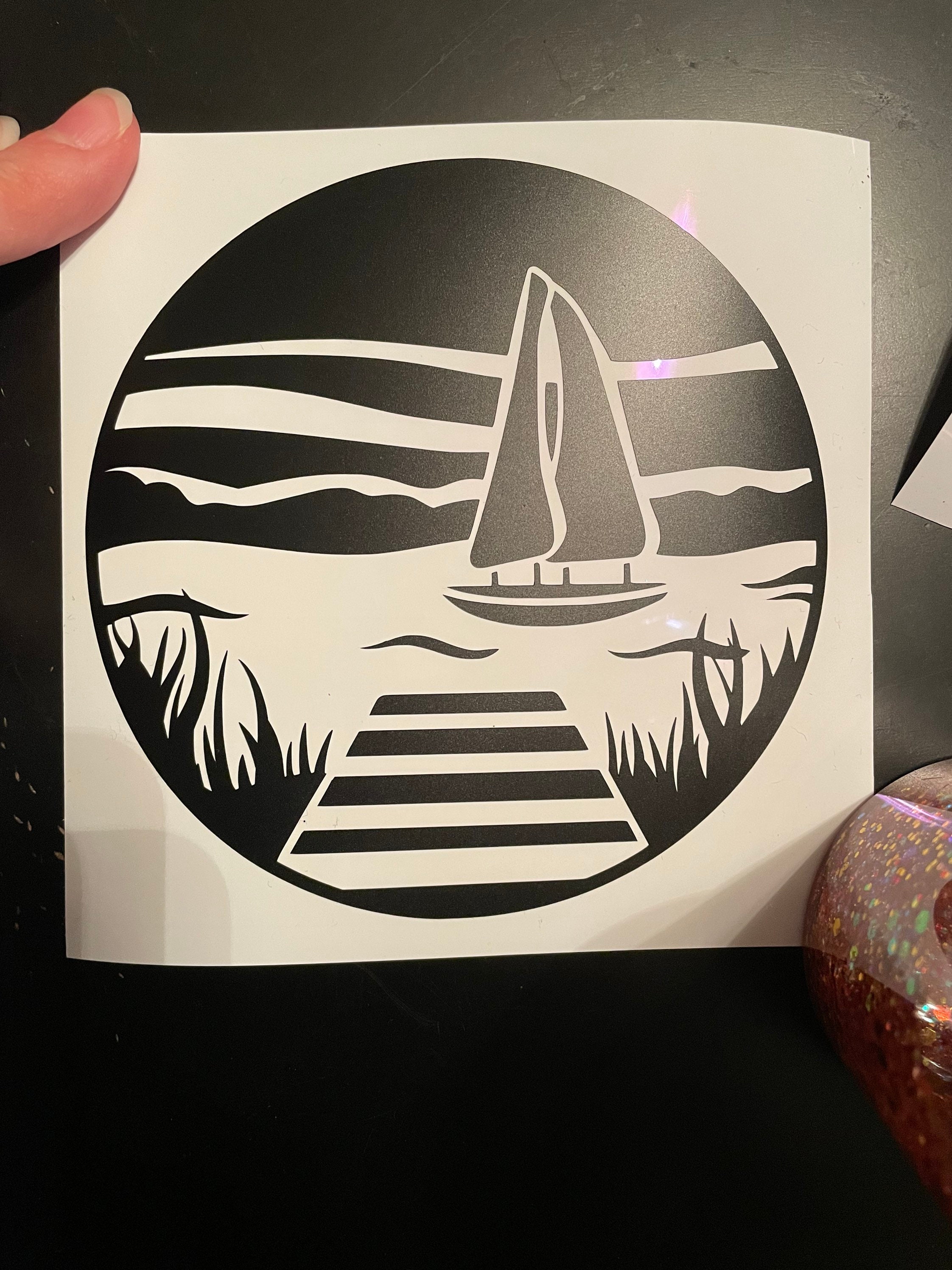 Sail Boat Car Vinyl Decal - Etsy