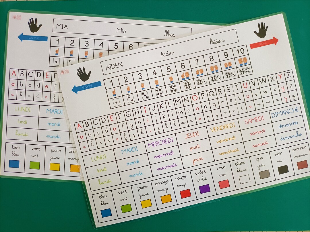 Personalized A4 Desk Mat Kindergarten / CP - Etsy