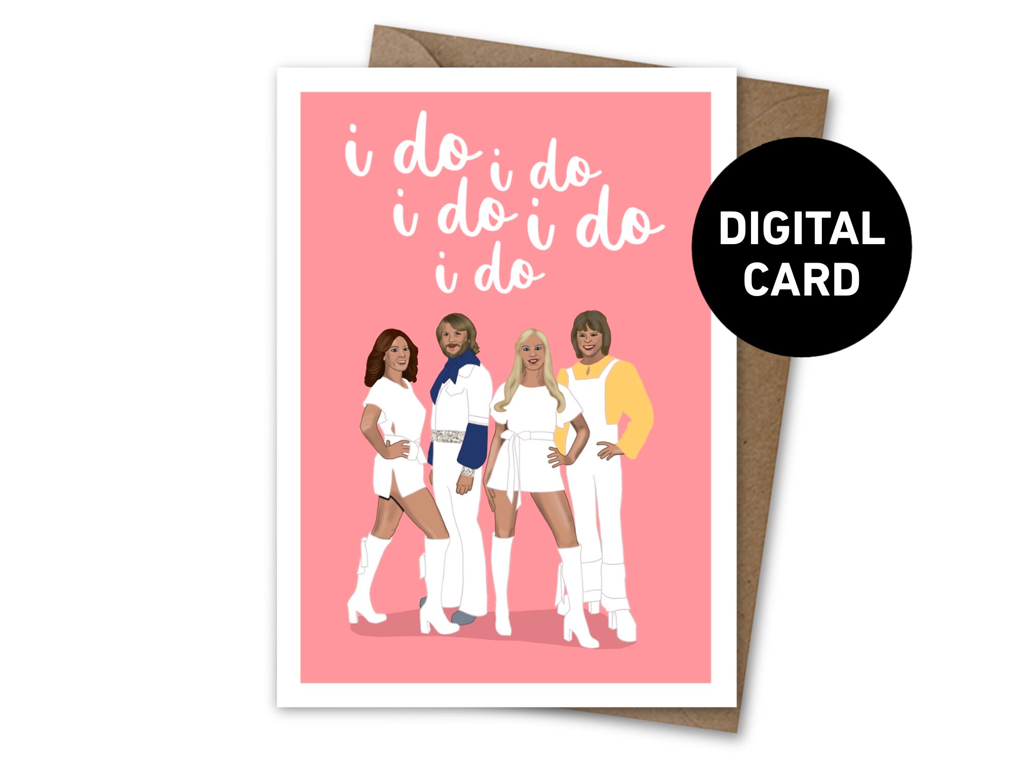 Printable Wedding Card, Digital Wedding Card, Funny Printable Wedding ...