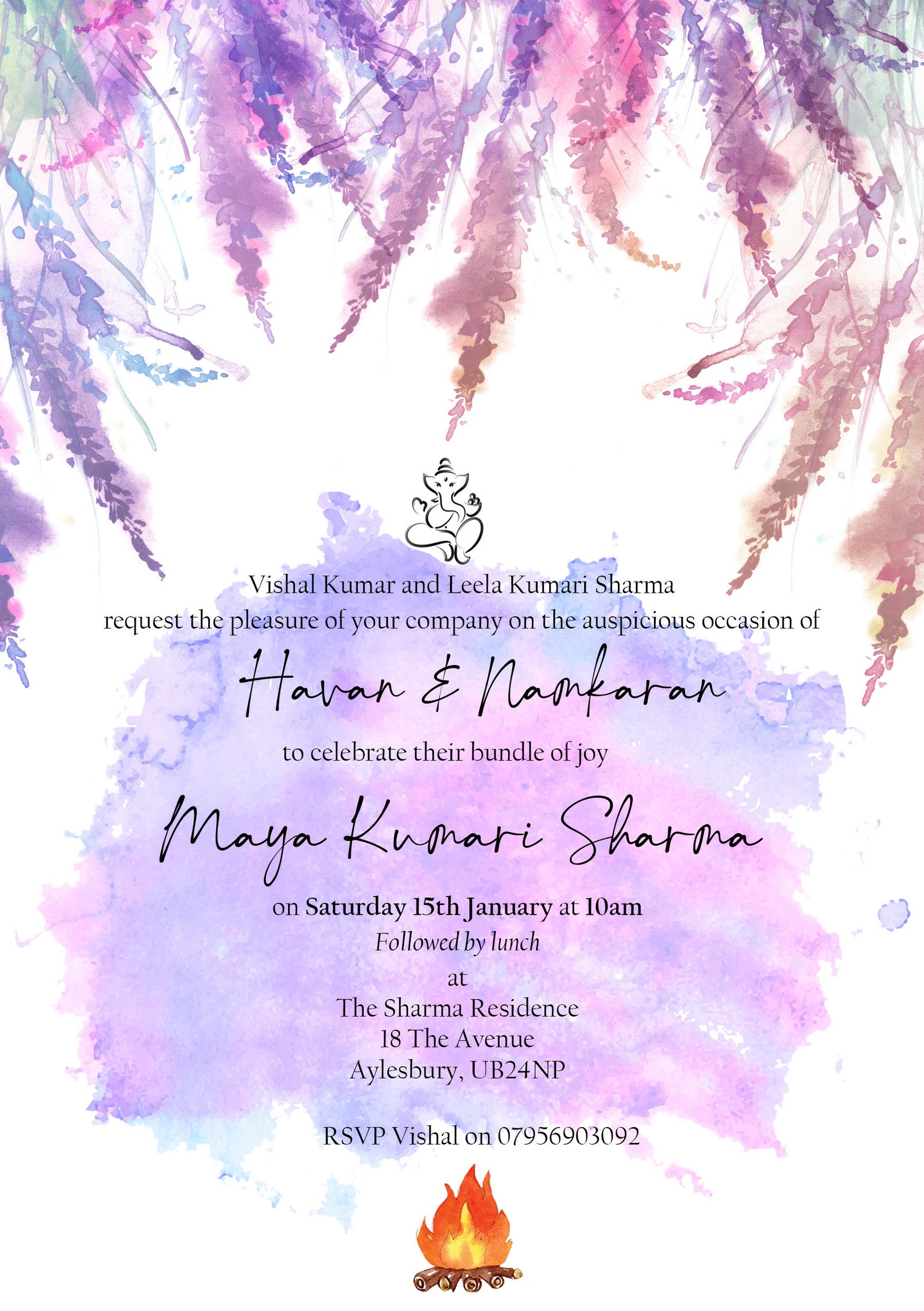 Hindu Havan Namkaran, Baby Girl Born, Puja Religious Event, Whatsapp ...