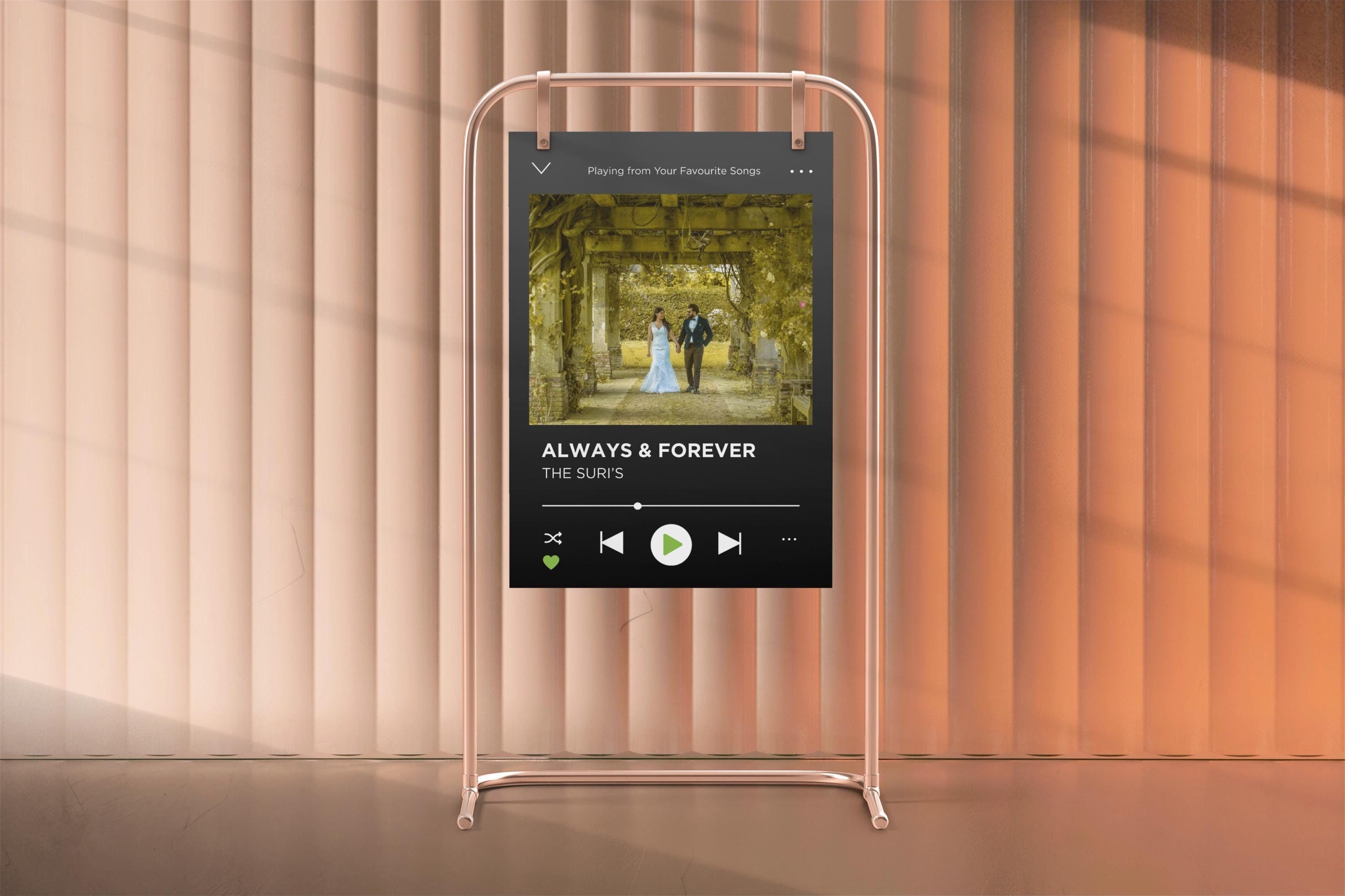 Spotify Music Theme Welcome Sign | Wedding Welcome Sign | Personalised ...