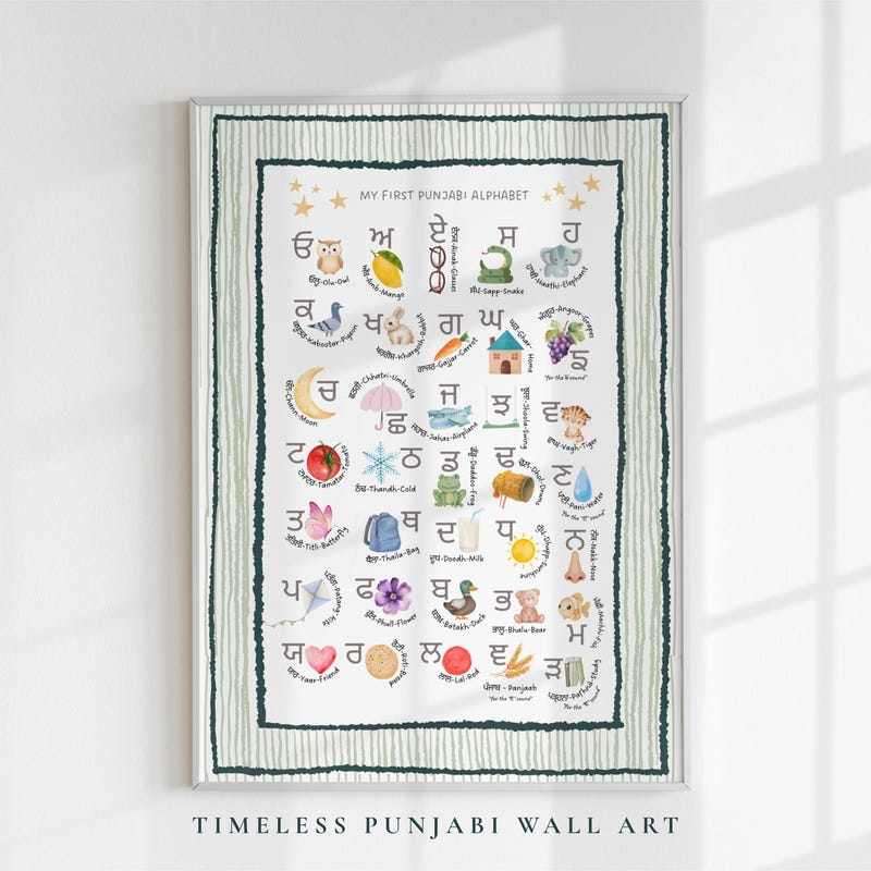 Punjabi Poster Kids - Etsy UK