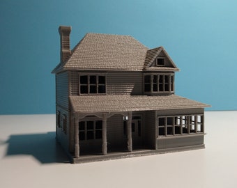 N Scale House 'the Bridgeport' 3D Printed Model Train or Diorama - Etsy