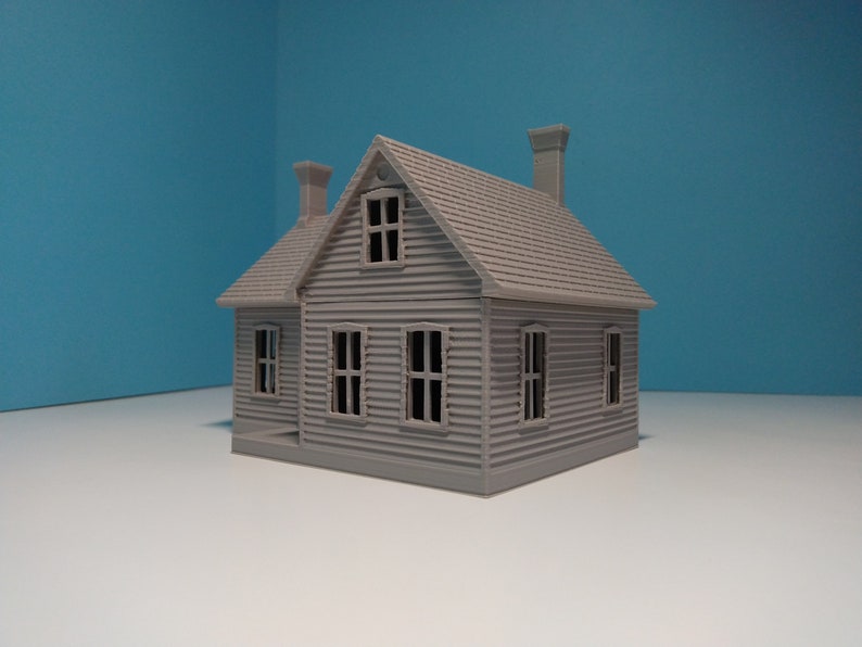 HO Scale House 'the Courtland' - 3D Printed - Model Train or Diorama - Etsy