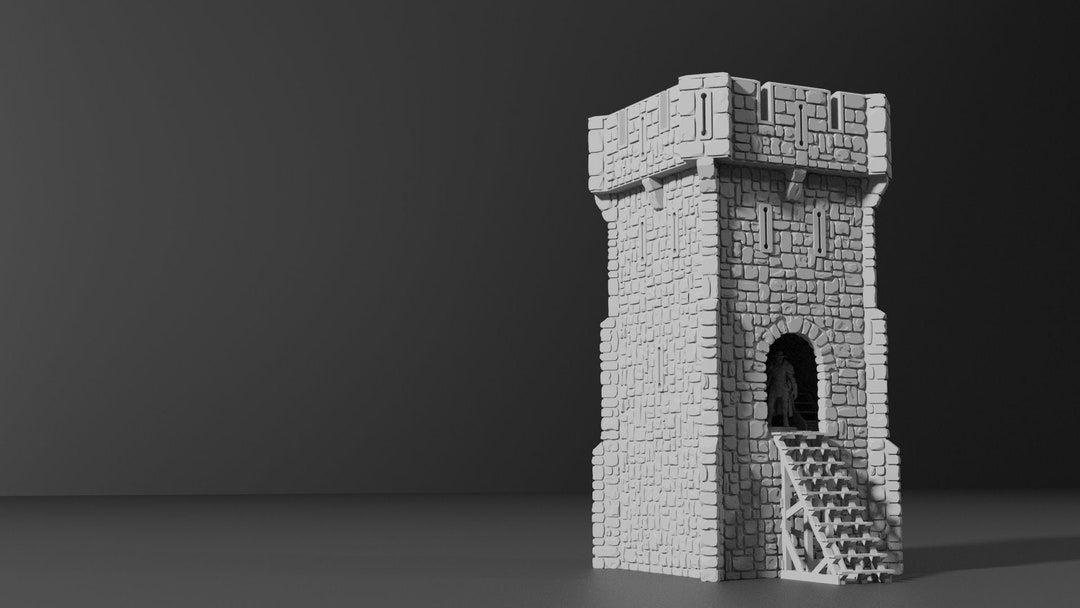 28mm Scale Norman Keep (stonecroft Castle) - STL Files for 3D Printing ...