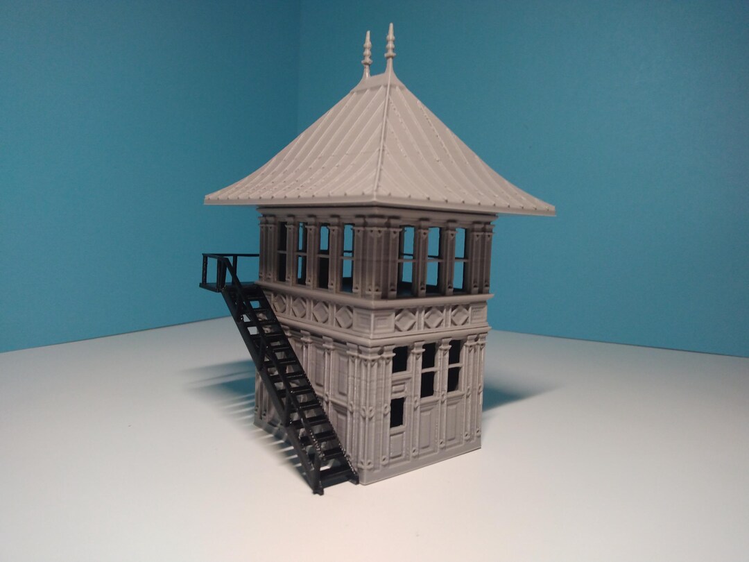HO Scale Railroad 'tower C' - 3D Printed - Model Train or Diorama - Etsy