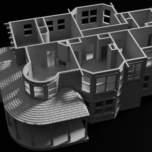 N Scale House 'the Bridgeport' STL Files: 3D Printing Model Train ...
