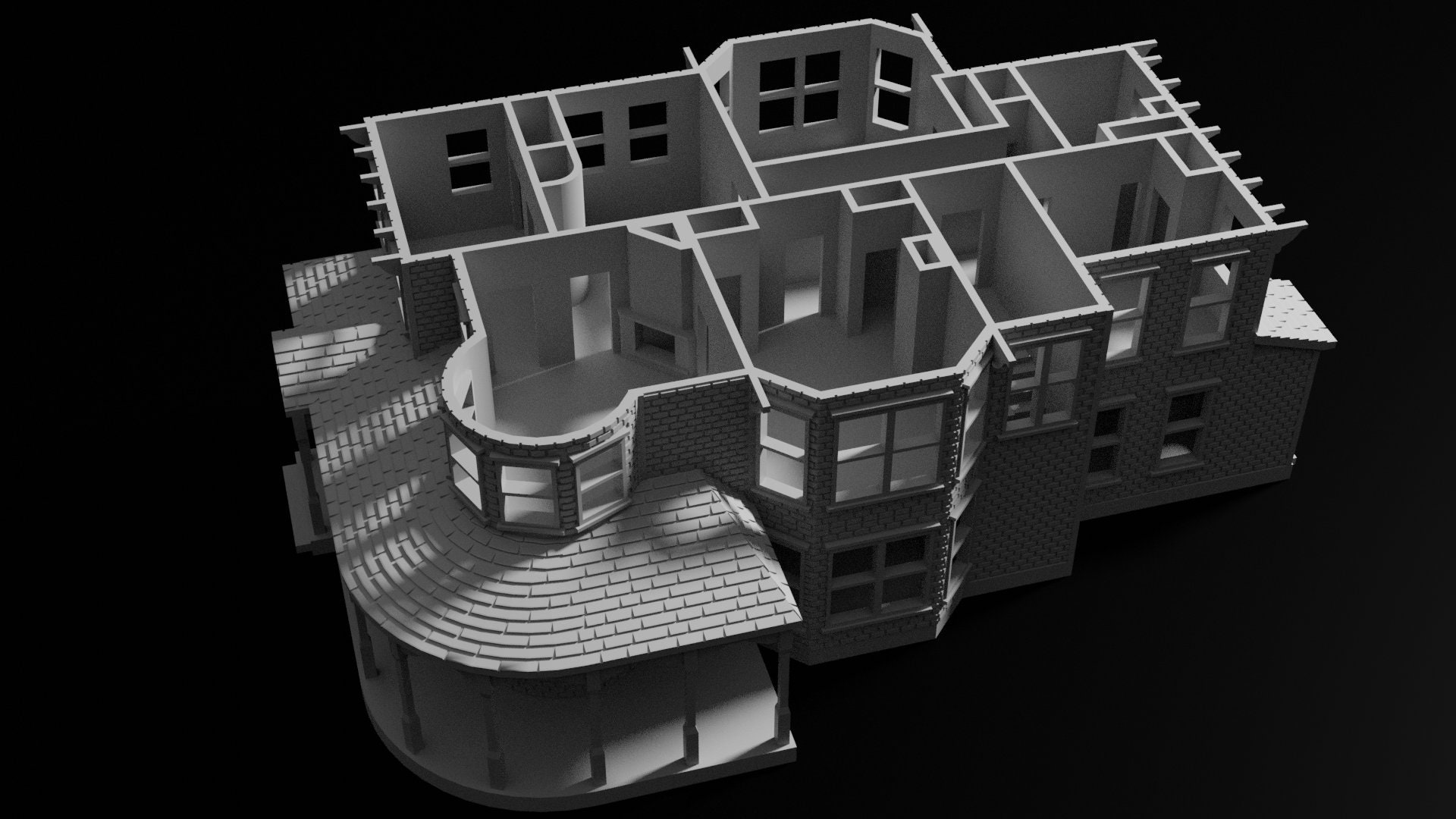 N Scale House 'the Bridgeport' STL Files: 3D Printing Model Train ...