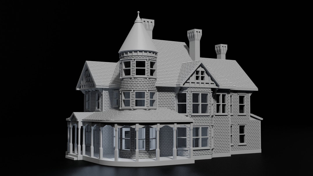 N Scale House 'the Bridgeport' STL Files: 3D Printing Model Train ...