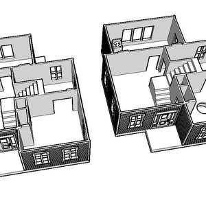 HO Scale House 'the Courtland' - 3D Printed - Model Train or Diorama - Etsy