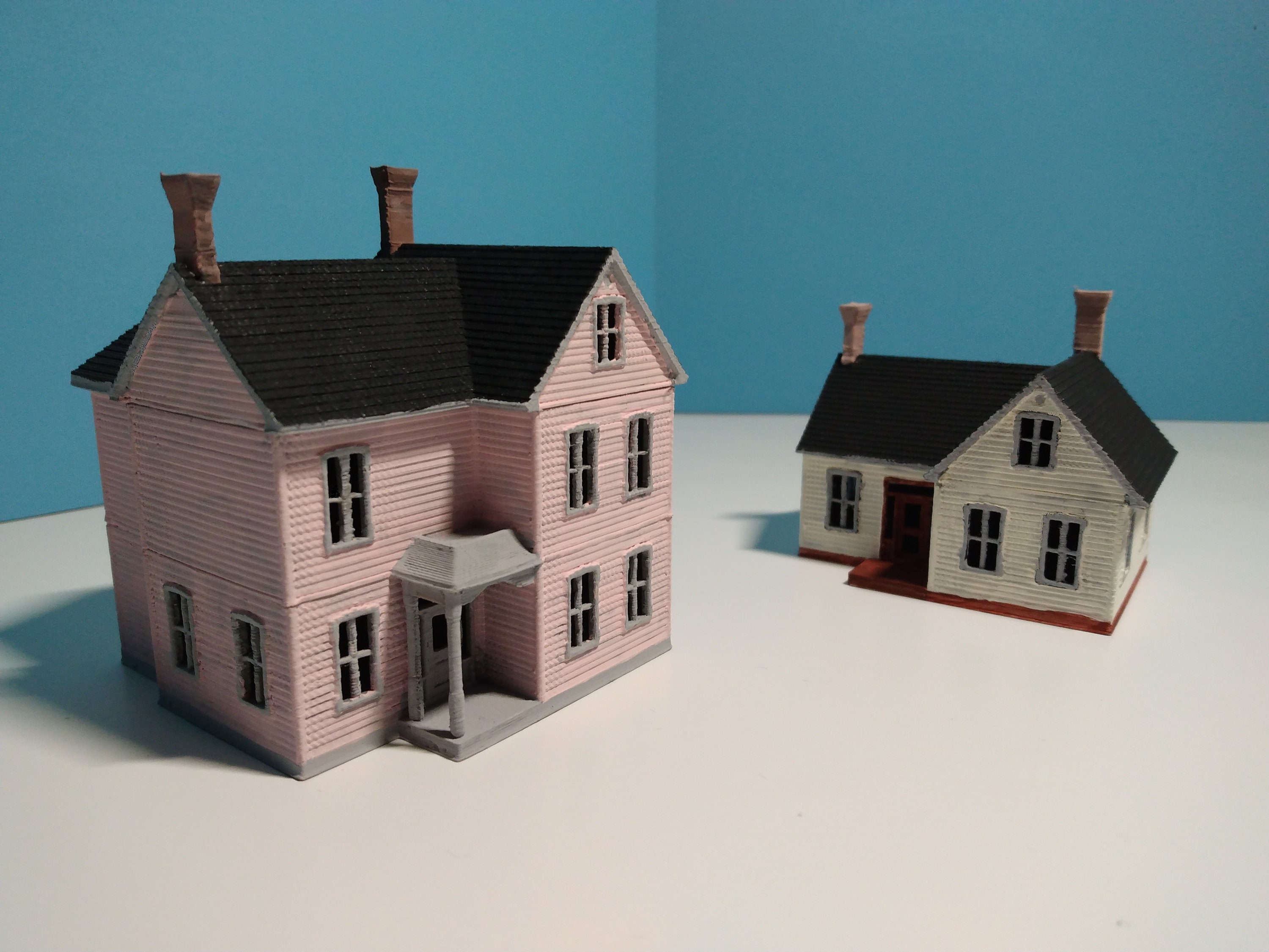 N Scale House 'the Courtland' 3D Printed Model - Etsy