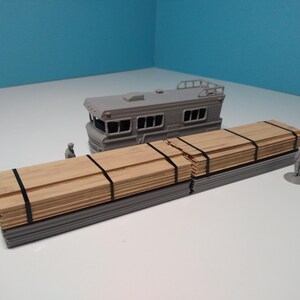 HO Scale Flat Car Lumber Load 2x12x24' - Model Train or Diorama - Etsy