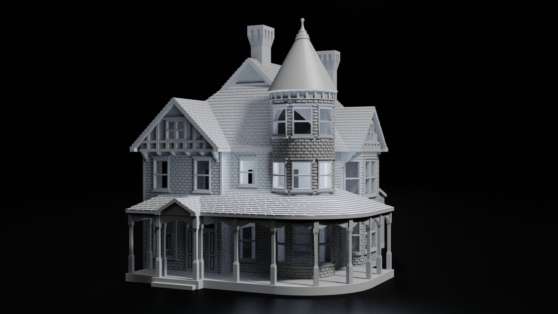 N Scale House 'the Bridgeport' STL Files: 3D Printing Model Train ...
