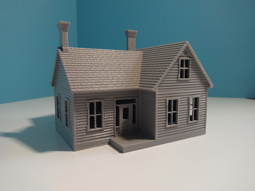 HO Scale House 'the Courtland' 3D Printed Model - Etsy