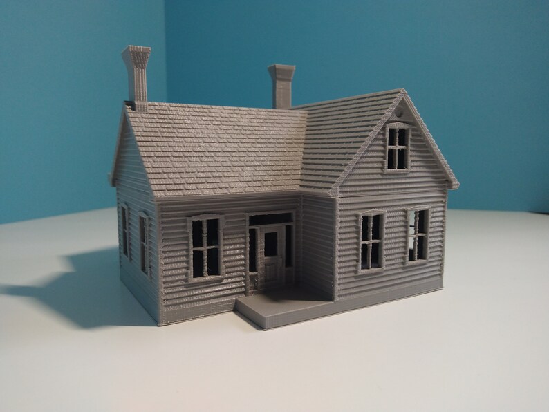HO Scale House 'the Courtland' 3D Printed Model Train or Diorama - Etsy