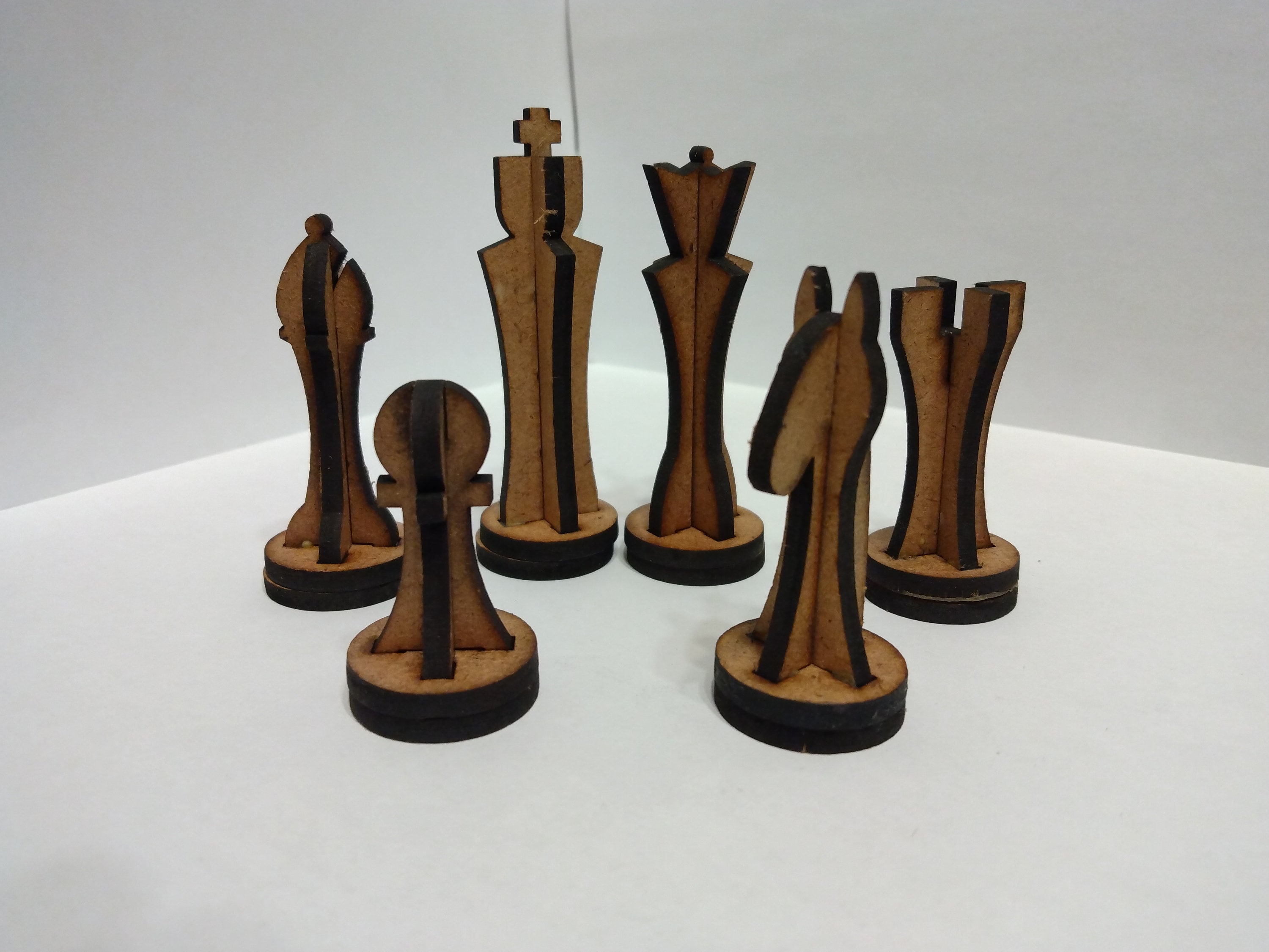 Simple Chess Set for Laser Cutting SVG - Etsy