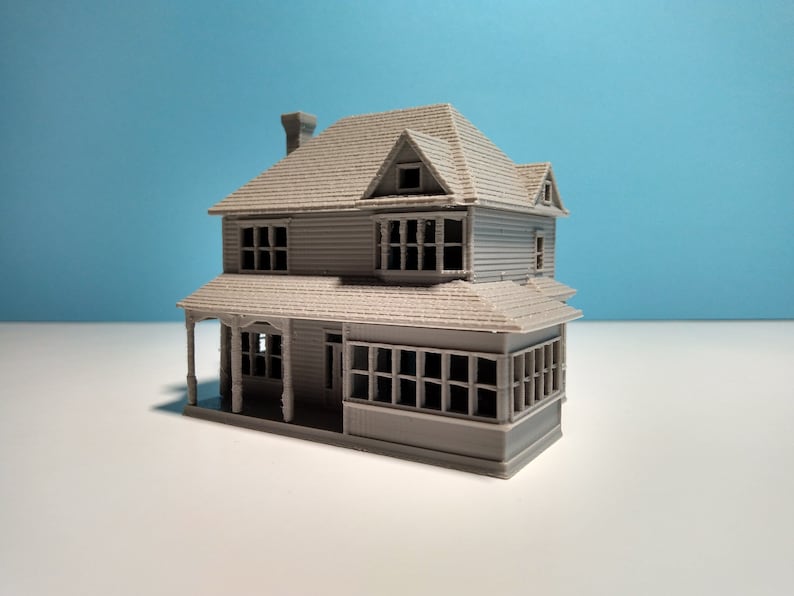 N Scale House 'syracuse I' 3D Printed Model Train - Etsy