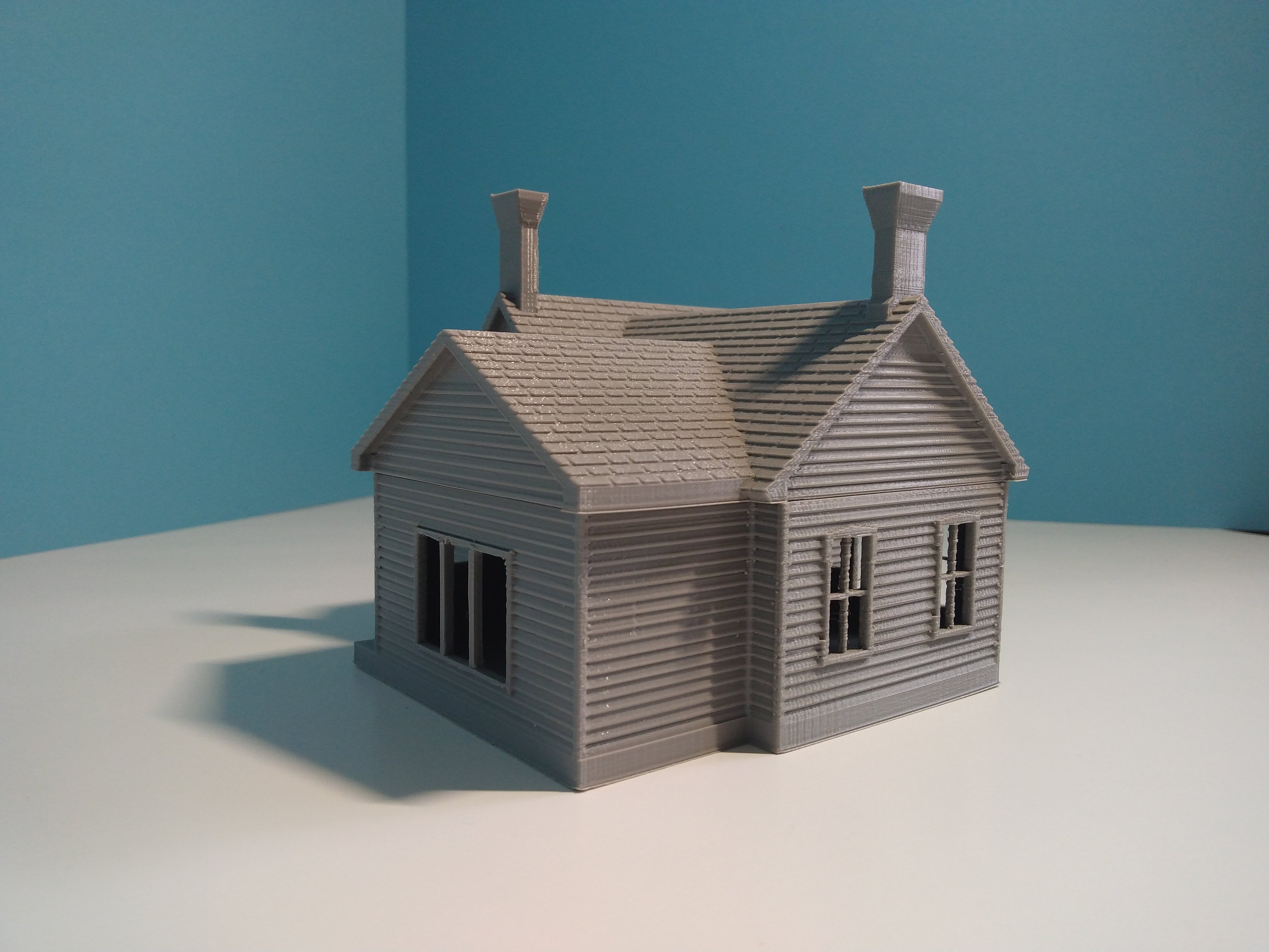 HO Scale House 'the Courtland' 3D Printed Model Train or Diorama - Etsy