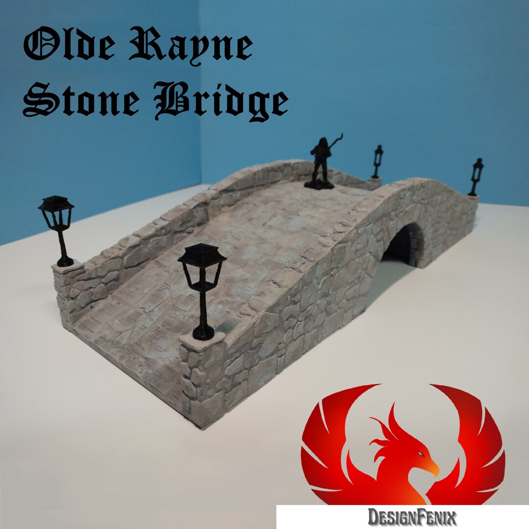 28mm Scale Olde Rayne Stone Bridge - STL Files for 3D Printing (digital ...