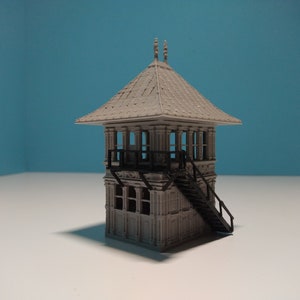 N Scale Railroad 'tower C' - 3D Printed - Model Train or Diorama - Etsy