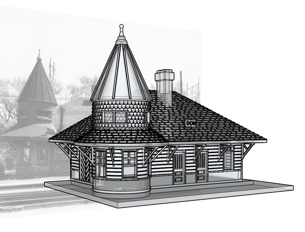 N Scale Historic 'don Station' 3D Printed Model Train or Diorama - Etsy