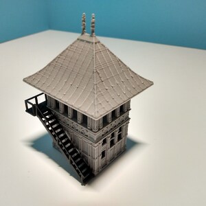 N Scale Railroad 'tower C' - 3D Printed - Model Train or Diorama - Etsy