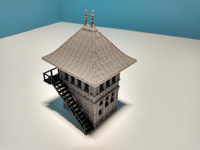 N Scale Railroad 'tower C' 3D Printed Model Train or Diorama - Etsy