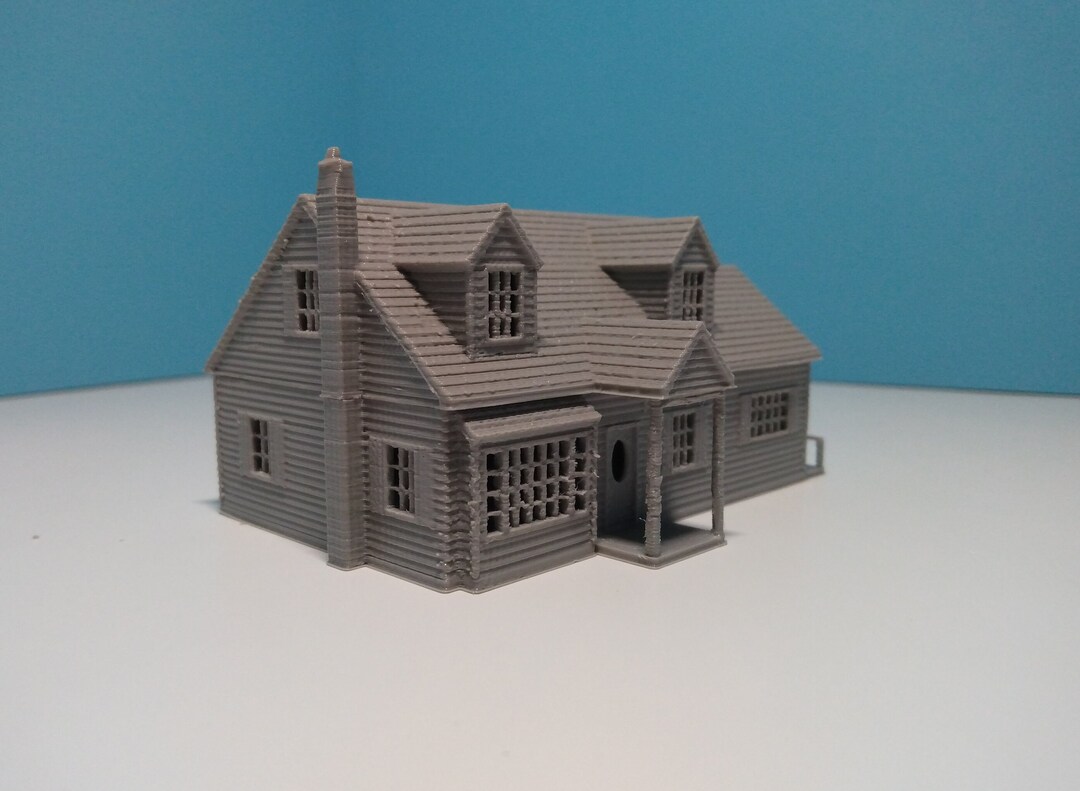 N Scale House 'the Centerpoint' 3D Printed Model - Etsy