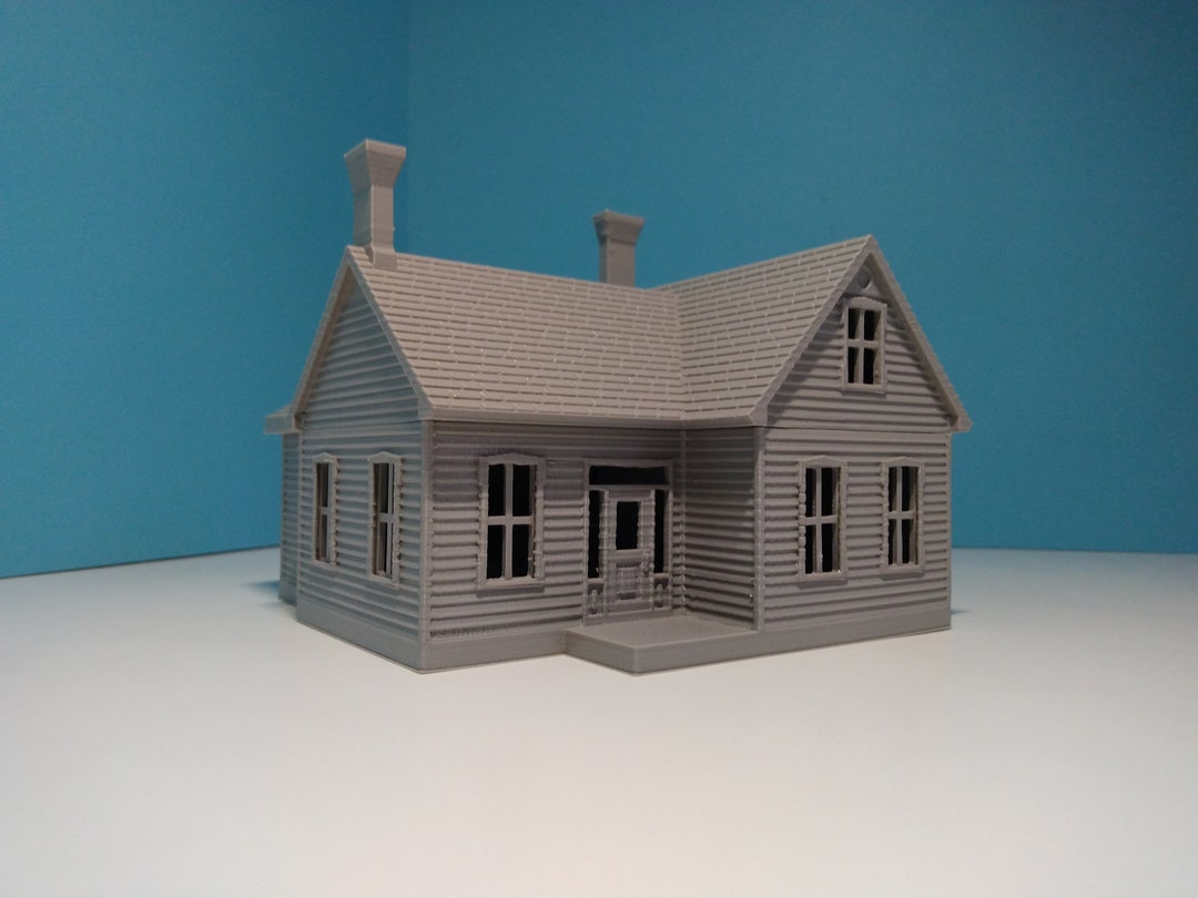 HO Scale House 'the Courtland' - 3D Printed - Model Train or Diorama - Etsy