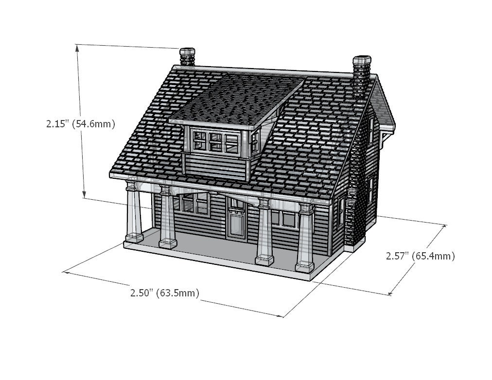 N Scale House 'the Sunbeam' - 3D Printed - Model Train or Diorama - Etsy