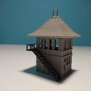 N Scale Railroad 'tower C' - 3D Printed - Model Train or Diorama - Etsy