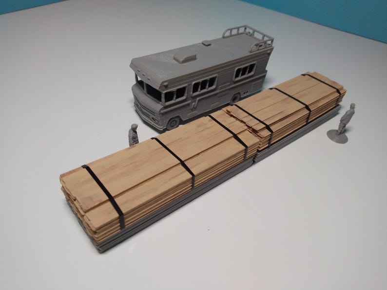 HO Scale Flat Car Lumber Load 2x12x24' - Model Train or Diorama - Etsy