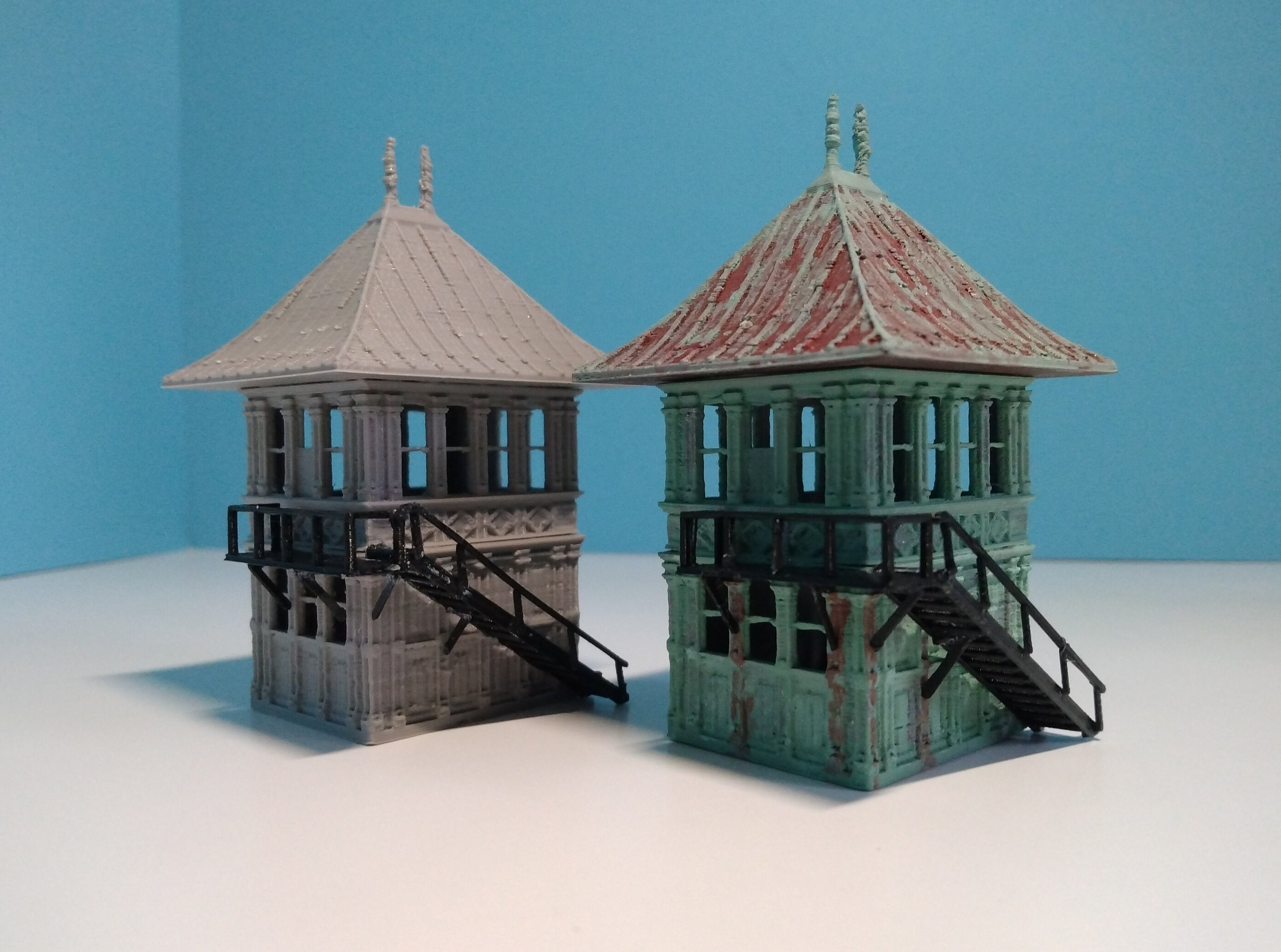 N Scale Railroad 'tower C' - 3D Printed - Model Train or Diorama - Etsy