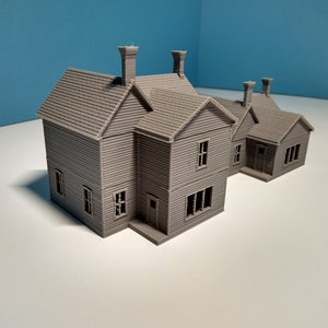 N Scale House 'the Courtland' - 3D Printed - Model Train or Diorama - Etsy