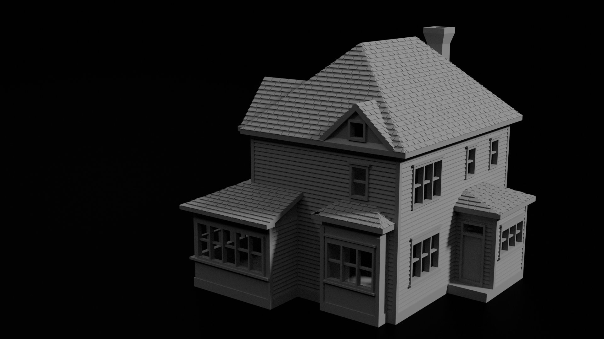 N Scale House 'syracuse I' STL Files for 3D Printing - Etsy Canada