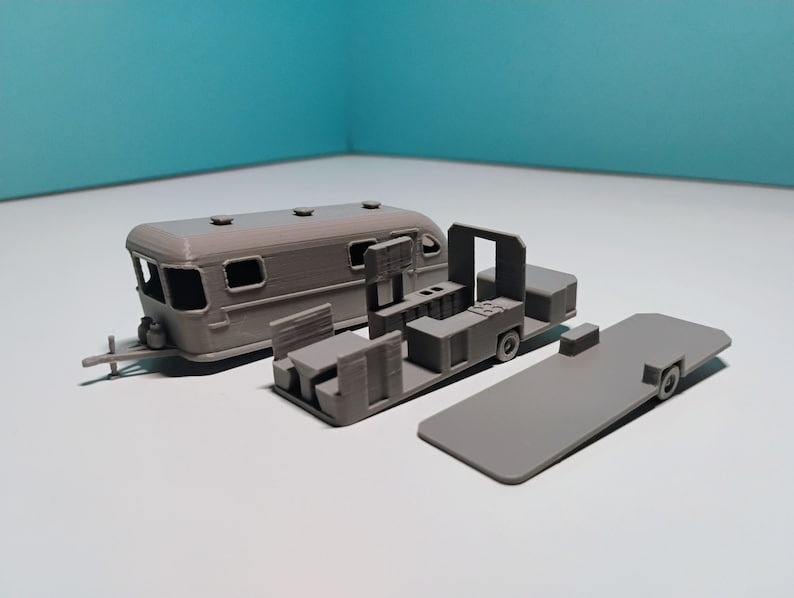 HO Scale Spartan Manor Trailer Coach (x2) - 3D Printed - Model Train or ...