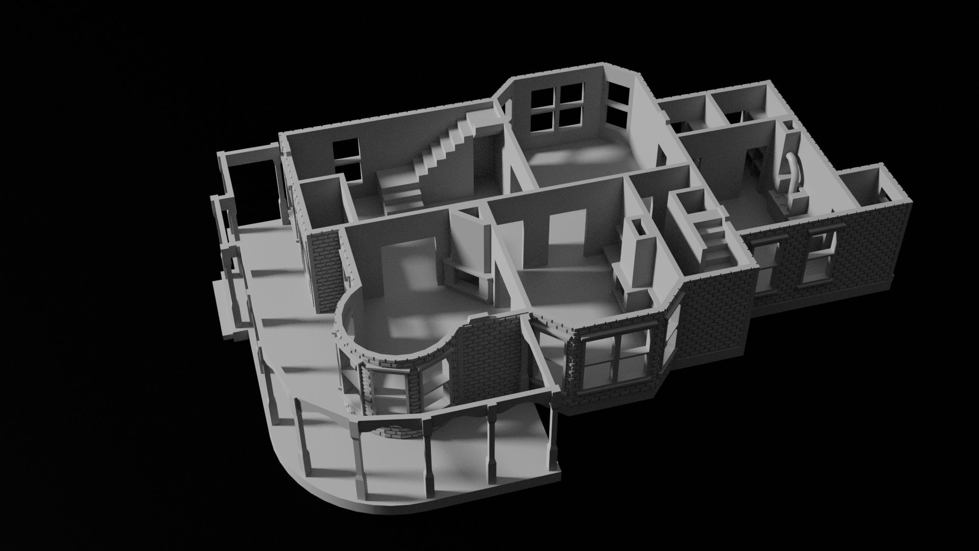 N Scale House 'the Bridgeport' STL Files: 3D Printing Model Train ...