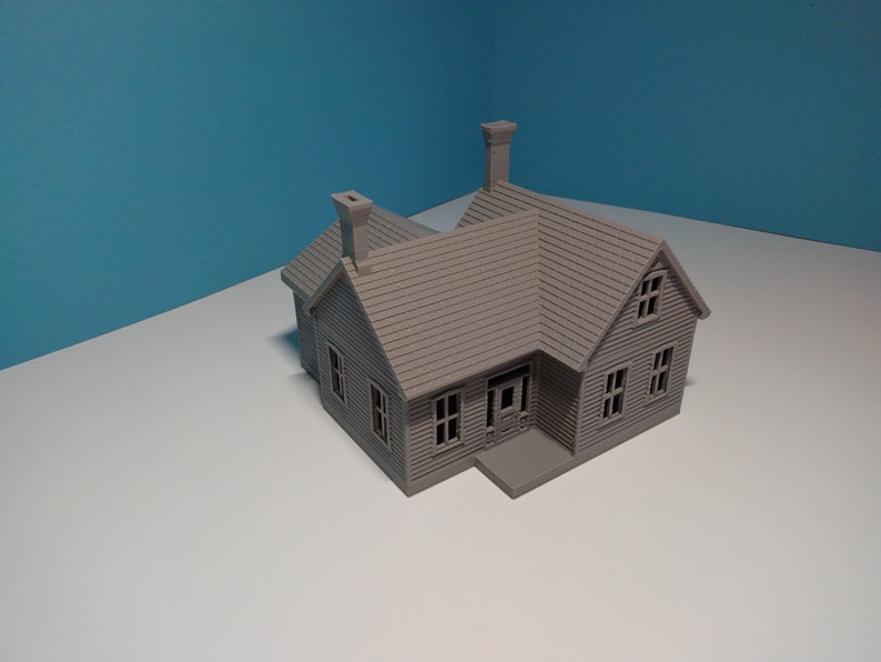 HO Scale House 'the Courtland' - 3D Printed - Model Train or Diorama - Etsy