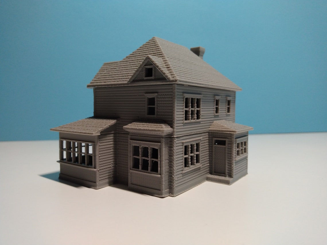 N Scale House 'syracuse I' 3D Printed Model Train - Etsy