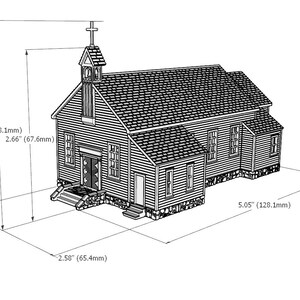 N Scale Historic 'st.james Church' - 3D Printed - Model Train or ...