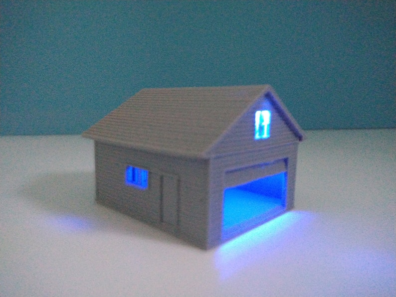 N Scale Garage - 3D Printed - Model Train or Diorama - Etsy
