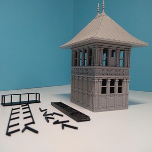 HO Scale Railroad 'tower C' - 3D Printed - Model Train or Diorama - Etsy