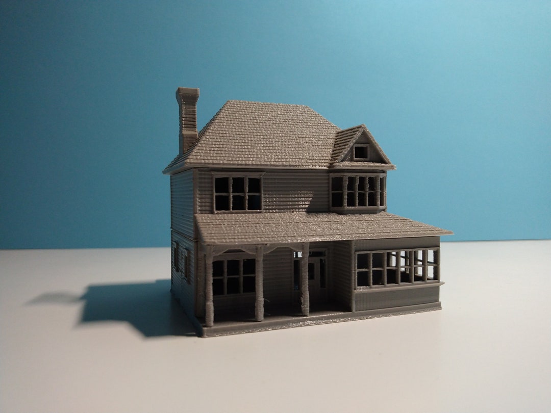 N Scale House 'syracuse I' - 3D Printed - Model Train or Diorama - Etsy