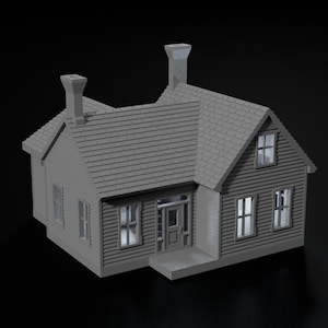 HO Scale House 'the Courtland' - 3D Printed - Model Train or Diorama - Etsy