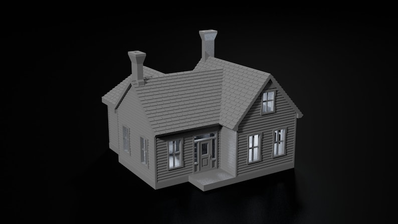 HO Scale House 'the Courtland' - 3D Printed - Model Train or Diorama - Etsy