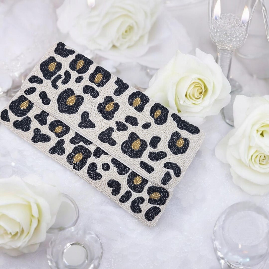 Beaded Clutch Bag, Crossbody Bag, Seed Bead Clutch Bag, Preppy Clutch ...