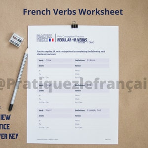 Learn How to Conjugate French Regular IR Verbs | French Verb ...