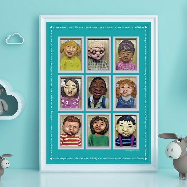 We All Belong Poster - Etsy